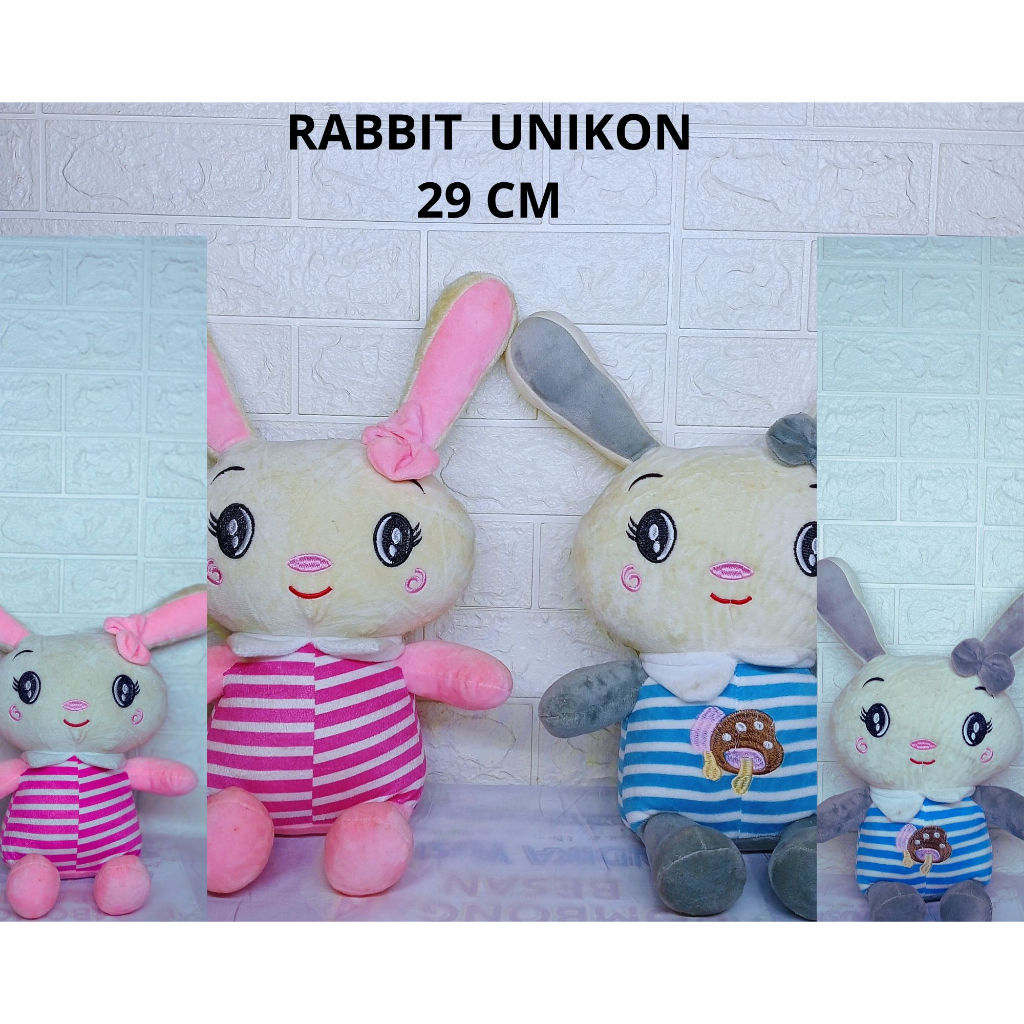 Jual Boneka Kelinci dengan Baju Telinga Panjang 3cm - Lucu, Murah, dan ...