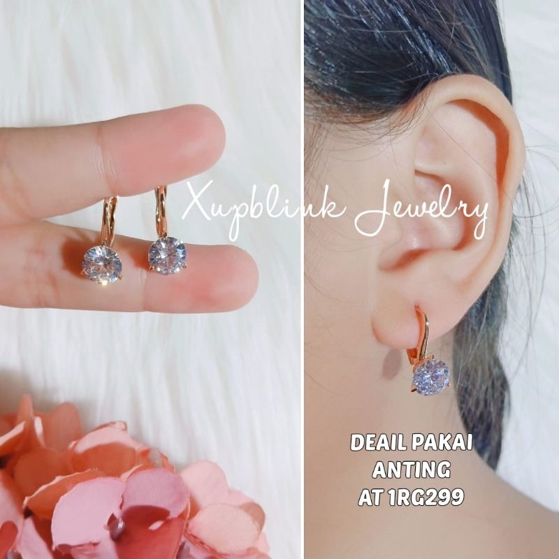 Jual Anting Klip Titanium Wanita Anti Karat(AT) | Shopee Indonesia