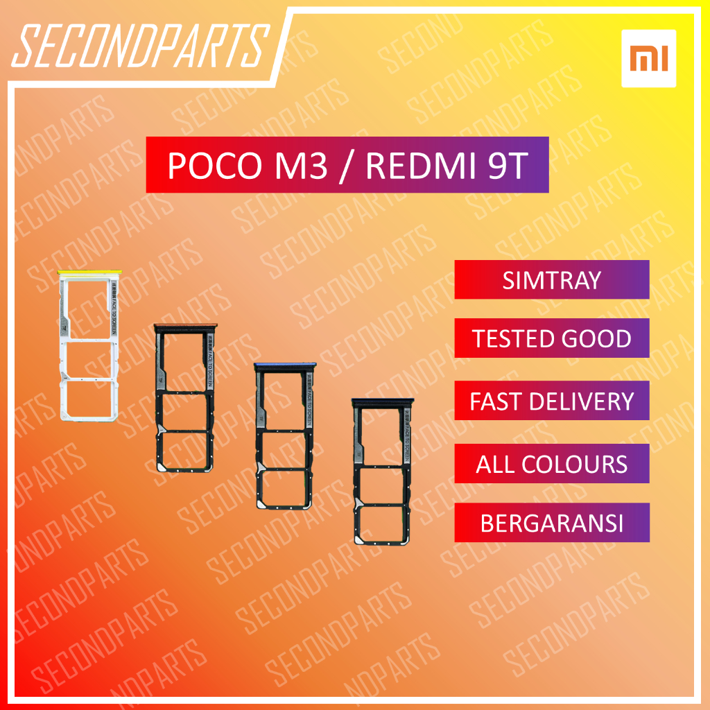 Jual SIM TRAY SLOT SIM LOCK SIMTRAY TEMPAT KARTU REDMI 9T / POCO M3 ...