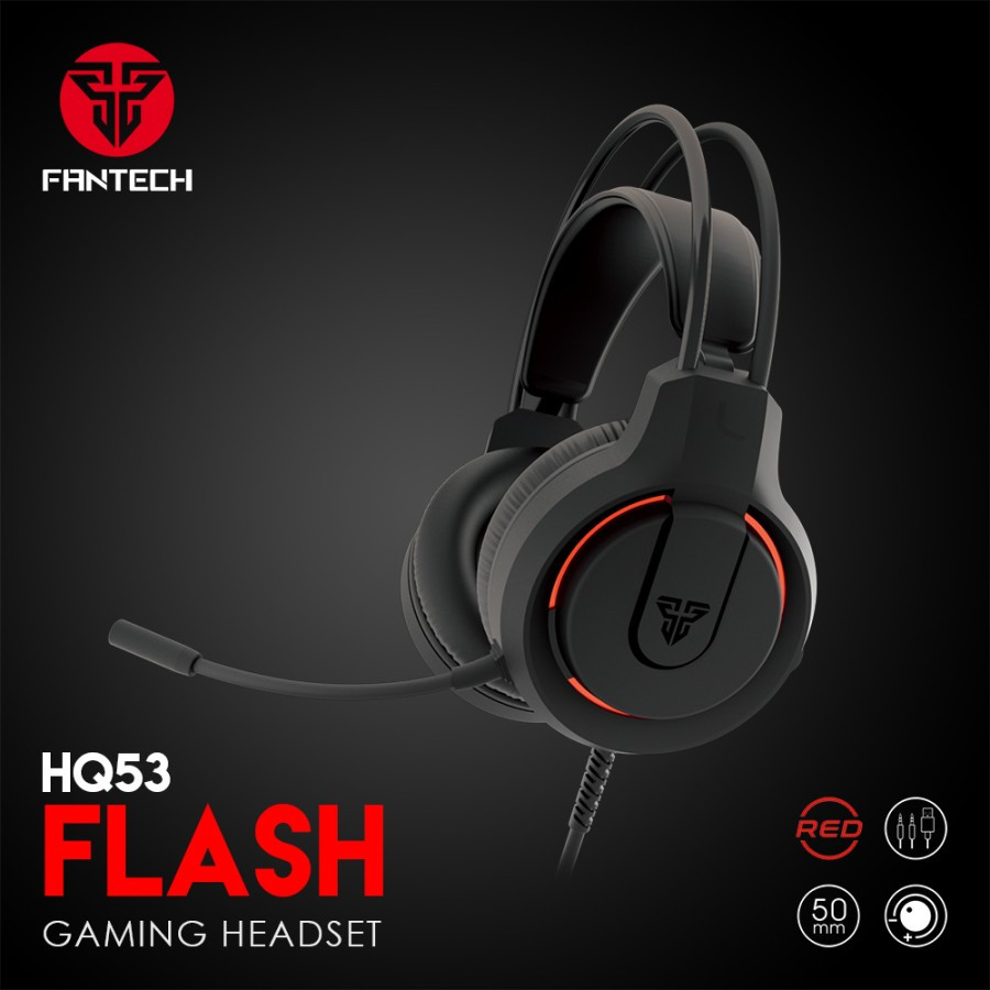 Jual FANTECH FLASH HQ53 HEADSET GAMING LIGHTWEIGHT HQ 53 HEADPHONE HQ ...