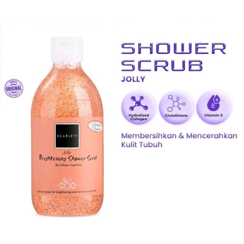 Jual Scarlett Whitening Shower Scrub Jolly (Sabun Mandi Cair) | Shopee ...