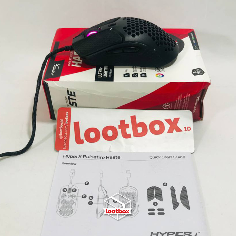 Jual Mouse Gaming Wired eSport Hyperx Pulsefire Haste [SECOND] | Shopee Indonesia