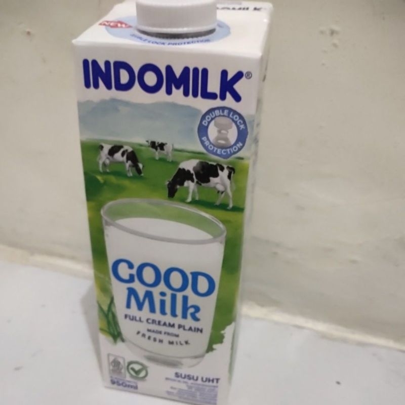 Jual indomilk uht full cream plain 950 ml | Shopee Indonesia