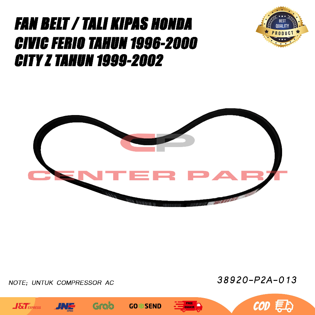 Jual fanbelt fan belt tali kipas belting belt ting honda untuk kompresor ac civic ferio 1996 ...