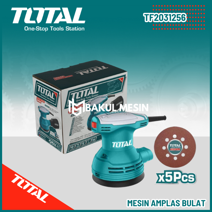 Jual TOTAL TF2031256 mesin amplas bulat 5 inch random orbital sander | Shopee Indonesia