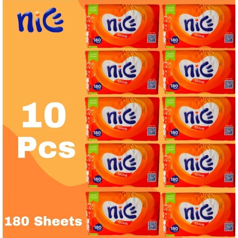 Jual tissue NICE 180 Sheet ( Paket 10 pcs ) | Shopee Indonesia