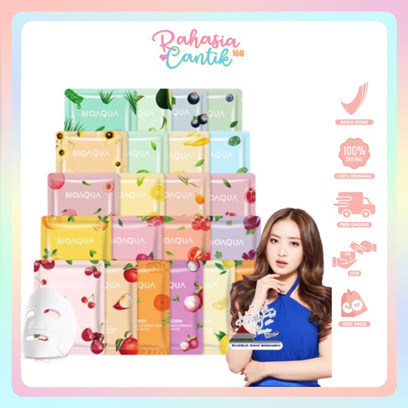 Jual BIOAQUA Sheet Mask Hydrating Essence Face Mask Brightening ... Jual BIOAQUA Sheet Mask Hydrating Essence Face Mask Brightening ...
