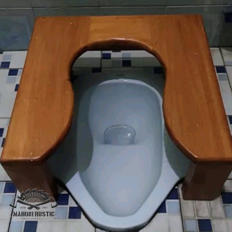 Jual Kursi closet 45×45×20 wc duduk kayu portable Kursi jongkok Tinggi ...