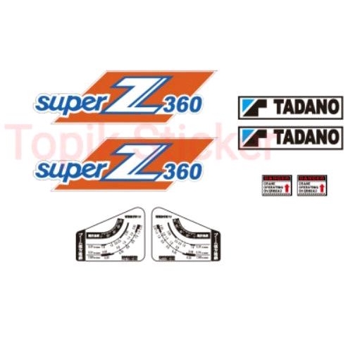 Jual Stiker Truck CRANE Tadano Super Z 360, Stiker Alat Berat | Shopee ...