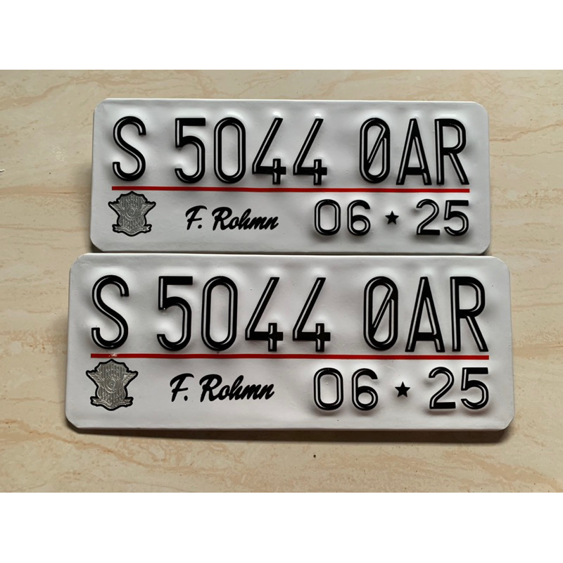 Jual PLAT NOMOR SEPEDA MOTOR STANDART BAUT TANAM | Shopee Indonesia