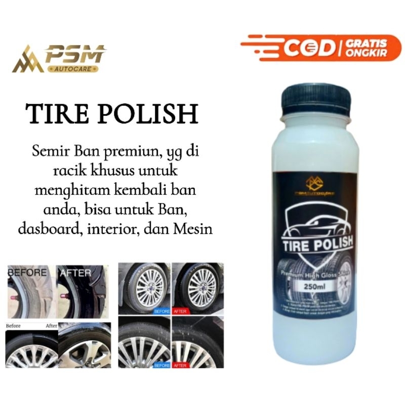 Jual TIRE POLISH 250ML, Semir Ban Mobil , Semir Ban Motor , Semir Ban ...
