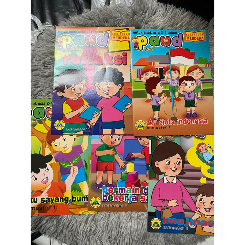 Jual Buku Paud Pra TK - Edisi Kurikulum Merdeka (5 buku) | Shopee Indonesia