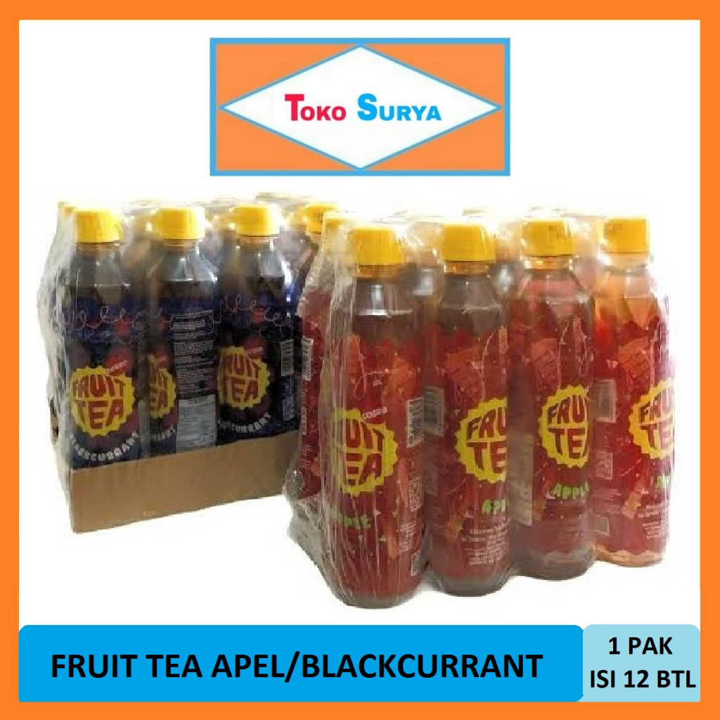 Jual Fruit Tea Sosro Per Lusin Minuman Teh Rasa Apel/Blackcurrant 12 Botol x 350 Ml | Shopee ...