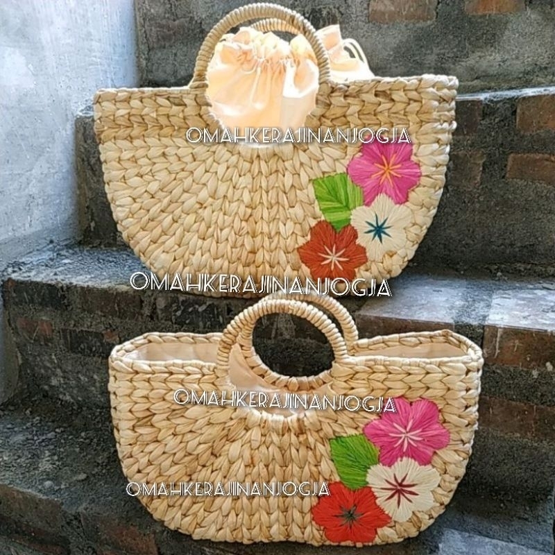 Jual tas enceng JUMBO , tas tote , tas etnik , tas unik | Shopee Indonesia