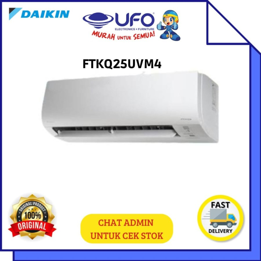 Jual DAIKIN FTKQ25UVM4 AC DAIKIN FLASH INVERTER 1PK | Shopee Indonesia