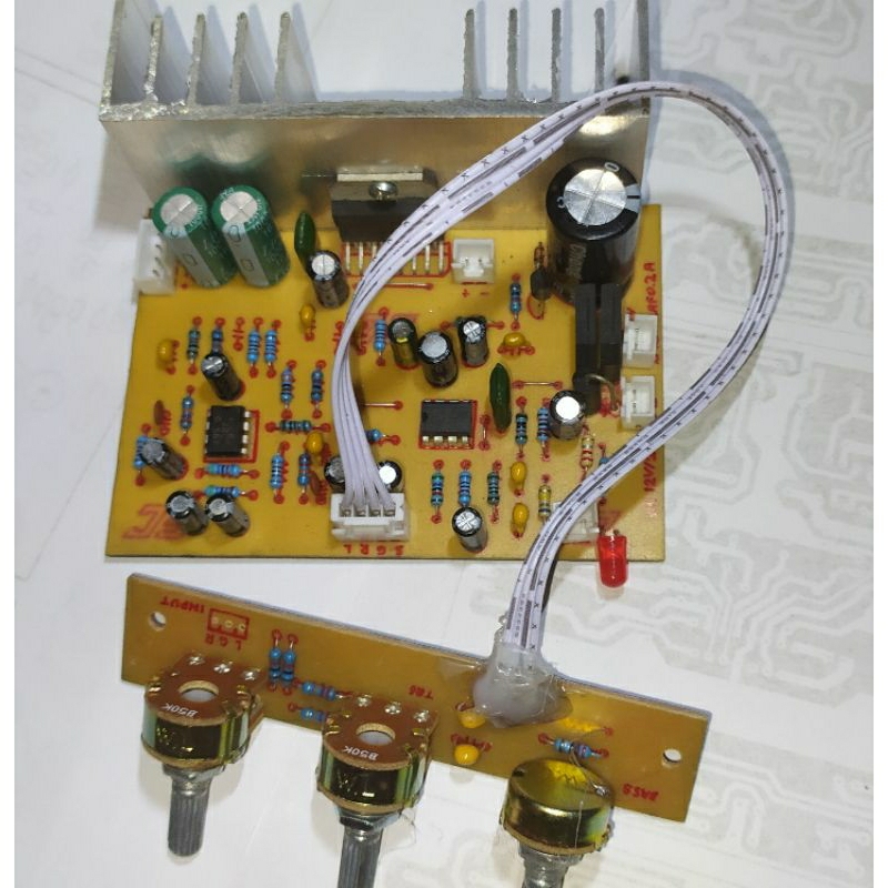 Jual Kit Ampli simbadda 12V 2.1 cannel, 3D Surround, TDA 7375, 17watt ...