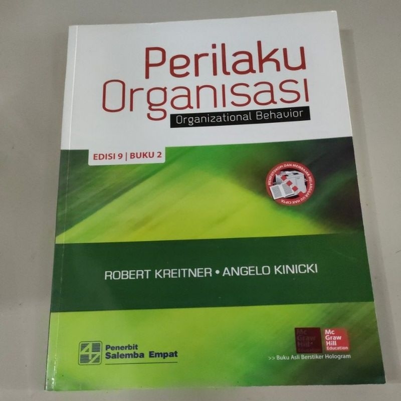 Jual Buku Perilaku Organisasi edisi 9 buku 2 oleh Robert Kreitner ...