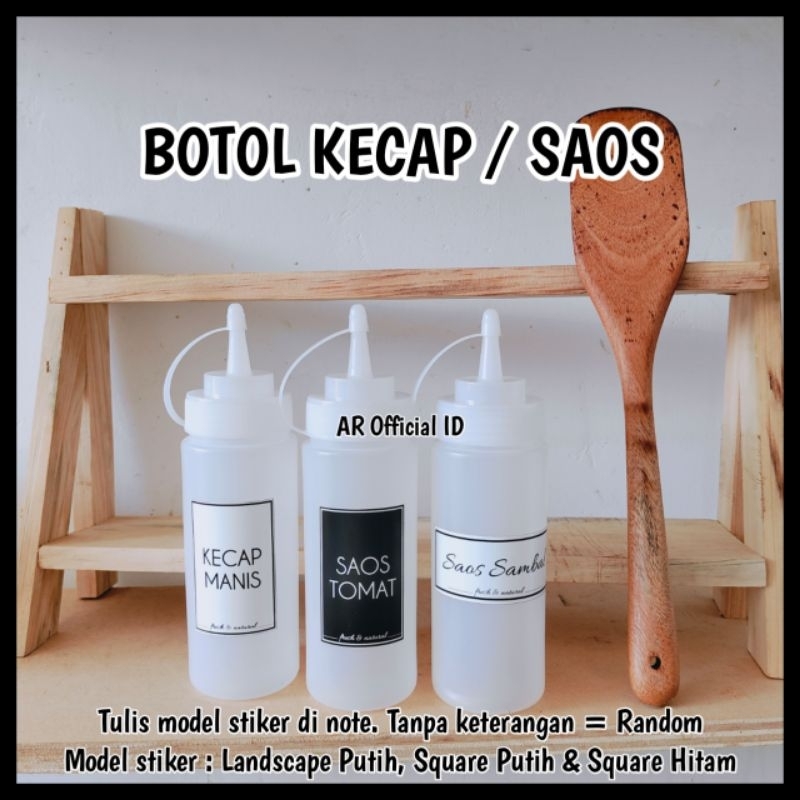 Jual AR BOTOL KECAP SAOS STIKER PERLENGKAPAN RUMAH | Shopee Indonesia