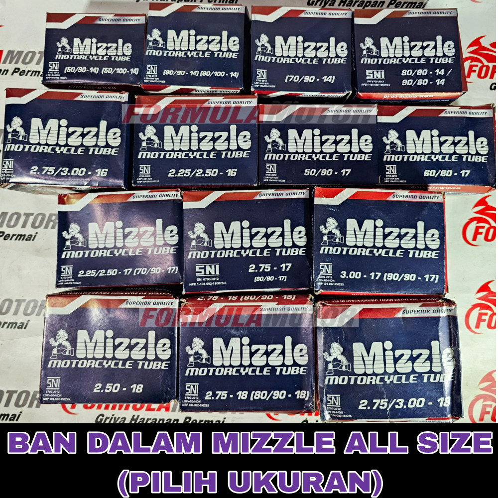 Jual Ban Dalam Mizzle All Size (Pilih Ukuran) - Ban Dalam Motor ...
