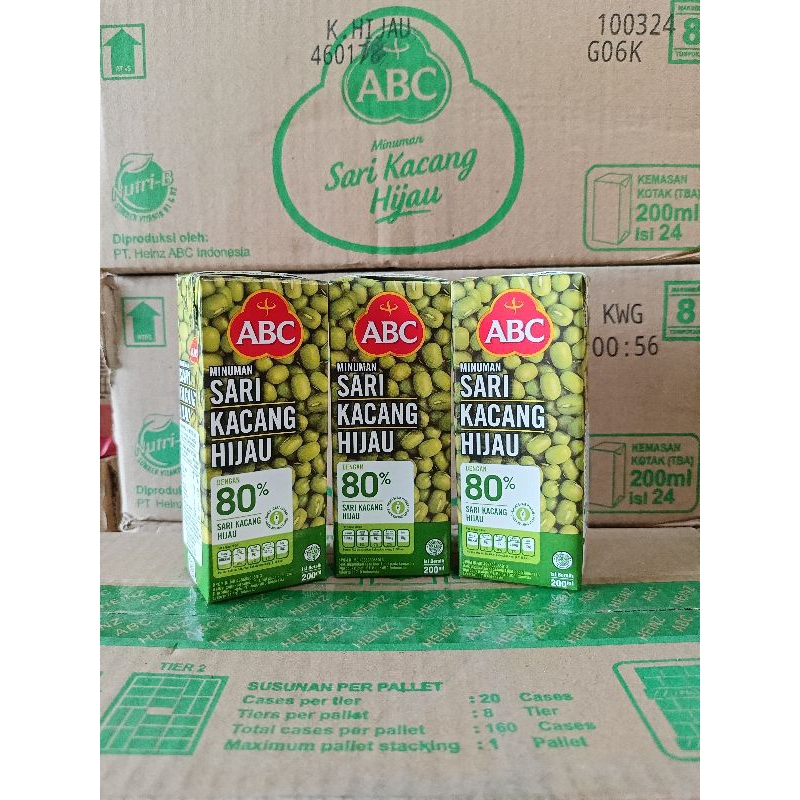 Jual ABC Sari Kacang Hijau 200ml (paket isi 5pcs) | Shopee Indonesia