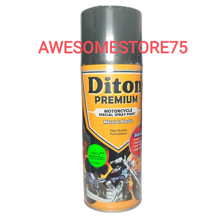 Jual DITON PREMIUM ** F 9012 FLUORESCENT GREEN Stabilo Hijau Cat Semprot Pilox Pylox | Shopee ...