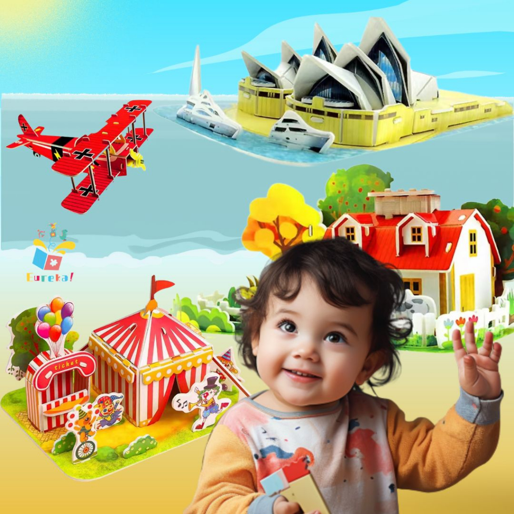 Jual 3D Puzzle DIY Mainan Edukasi Rakit Rumah Bangunan Jembatan ...
