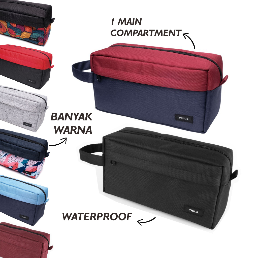 Jual Pouch Simpel Waterproof - Travel Hand Bag Clutch Dopp Kit Tas ...
