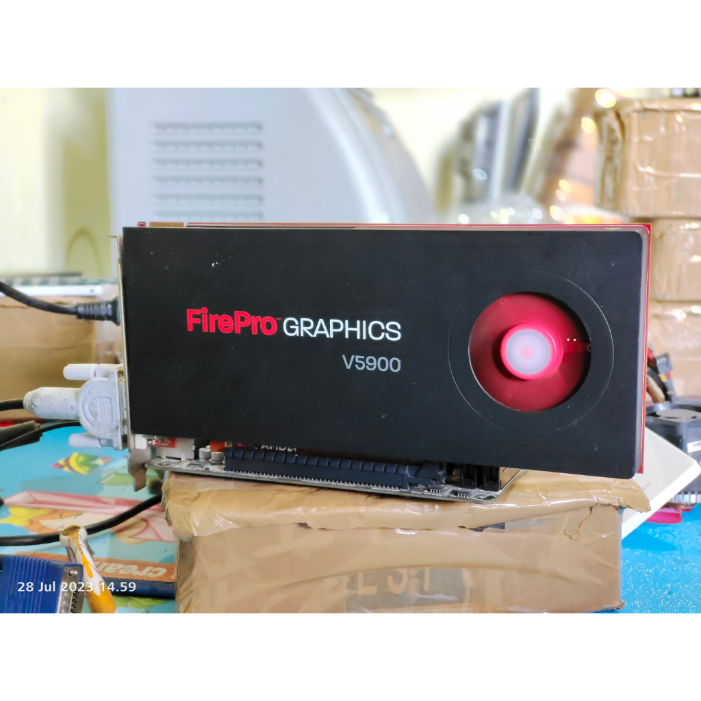 Jual vga AMD v5900 2gb ddr5 256bit tanpa pin power | Shopee Indonesia