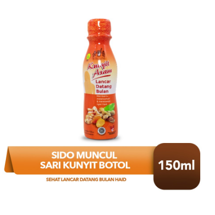 Jual Sido Muncul Kunyit Asam Lancar Datang Bulan Haid Botol 150 ml ...