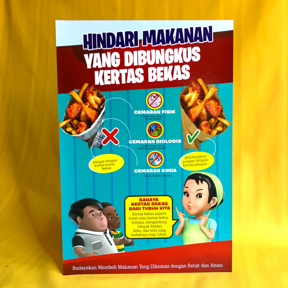 Jual Poster Makanan Sehat | Poster Jajanan Sehat | Poster Hindari ...