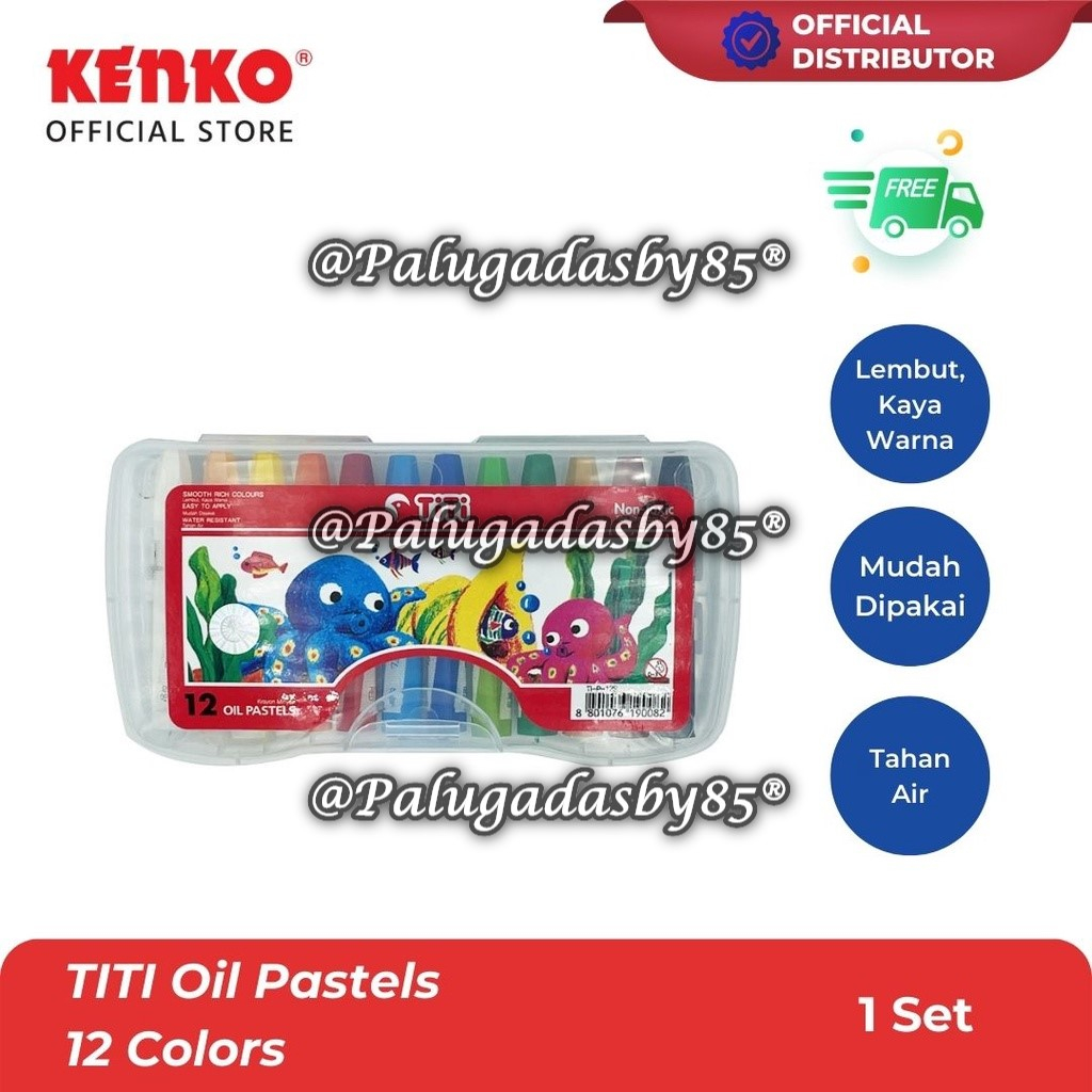 Jual (1 Set Isi 12 Warna) GROSIR Crayon TITI TI-P-12S 12 Warna / Titi ...