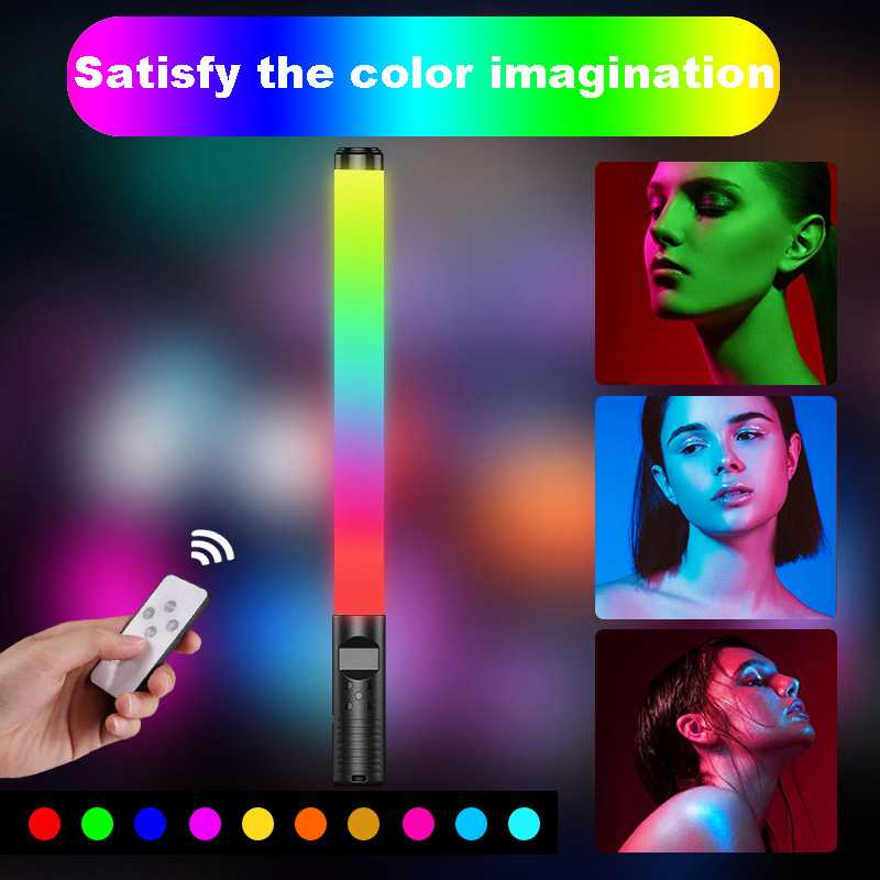 Jual Lampu Stik RGB Studio Fill Light Stick Foto Video LED 3000-6000K ...
