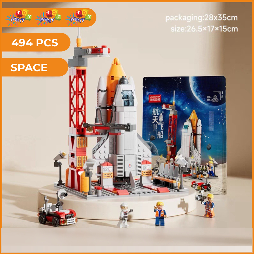 Jual Mainan Balok Susun Model Roket Luar Angkasa Bricks Spaceship ...