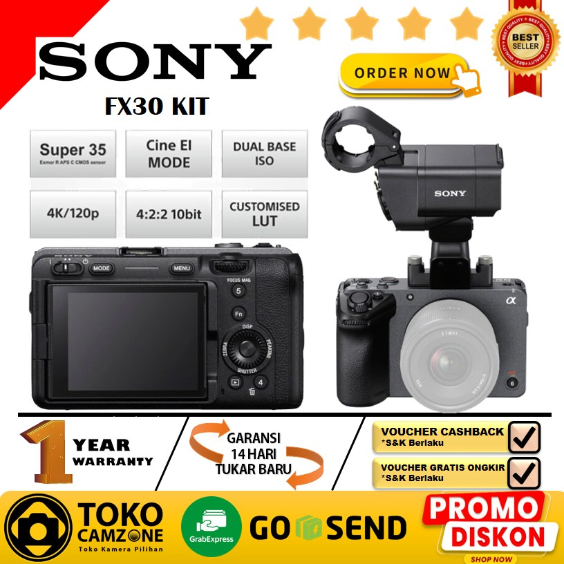 Jual Sony FX30 FX 30 Digital Cinema Camera with XLR Handle Unit RESMI ...