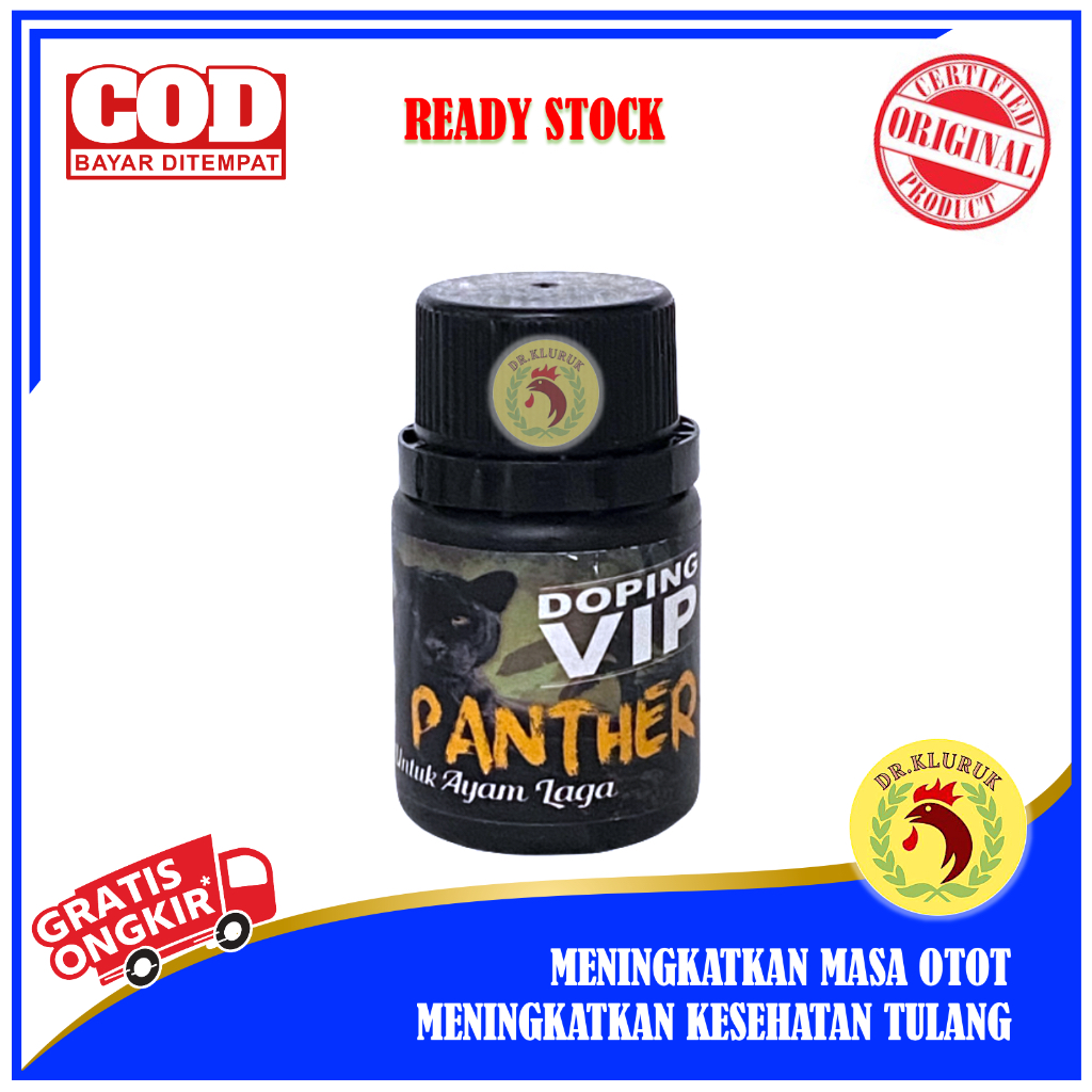 Jual BLACK PILL BLACK PANTHER (175 Pill) Doping VIP Panther Ayam Laga ...