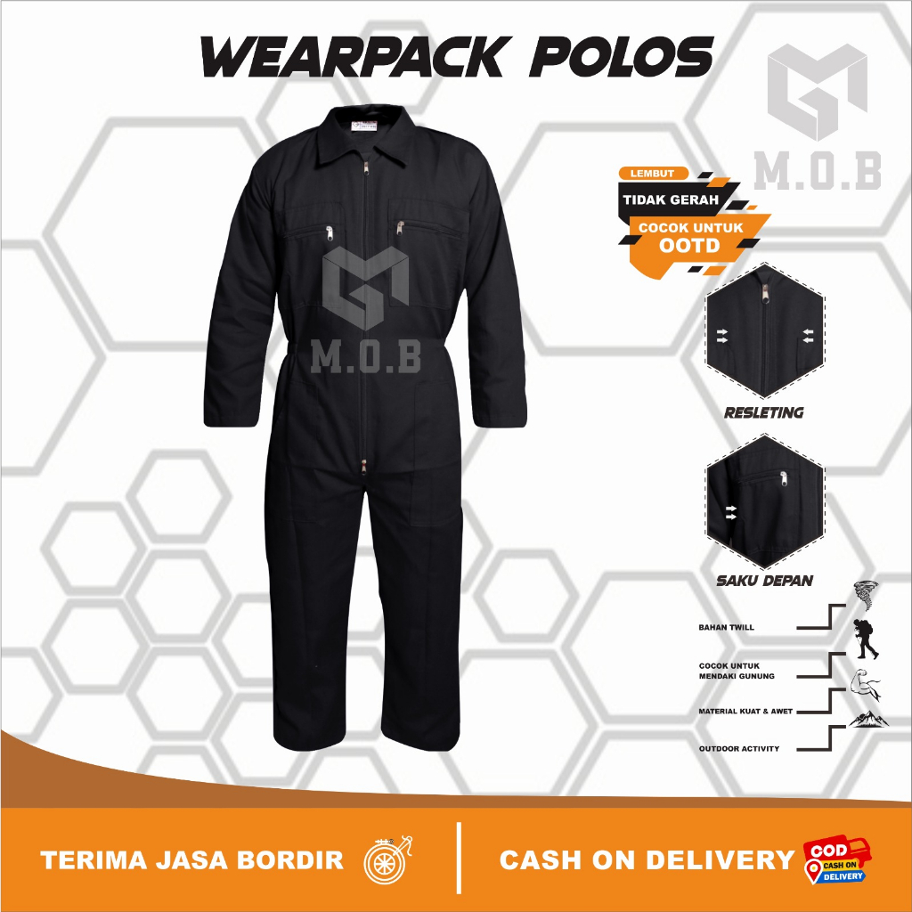 Jual Wearpack safety polos | Grosir wearpack bengkel | baju bengkel ...