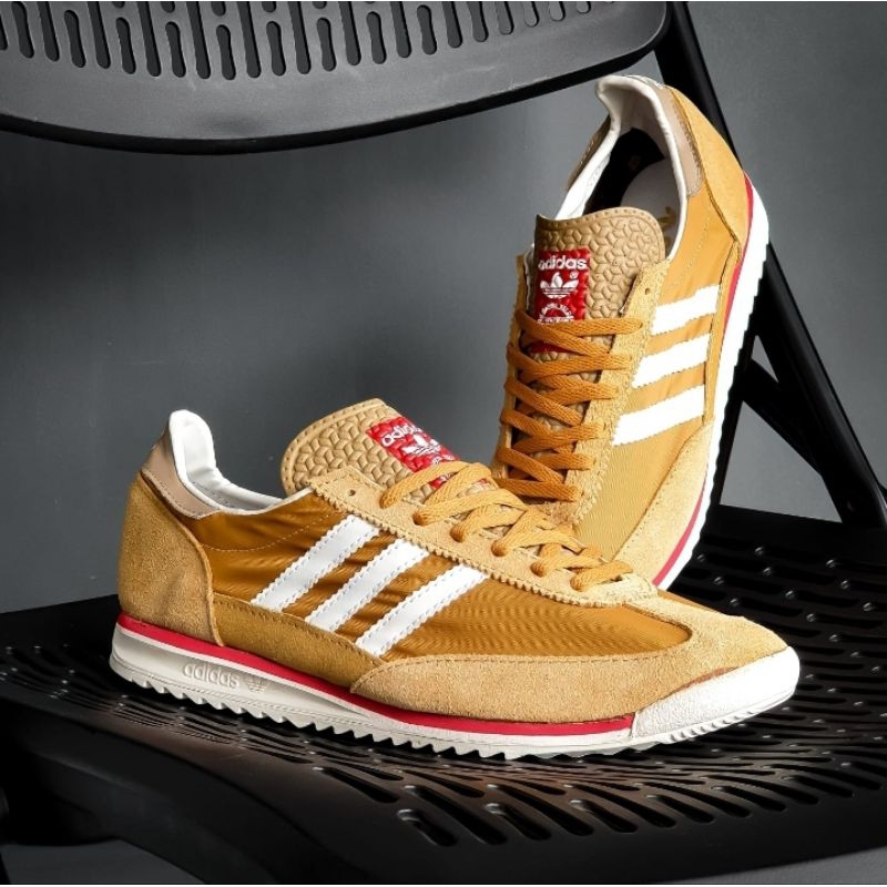 Jual Sepatu Sneakers Pria Adds SL72 Brown White Original | Shopee Indonesia