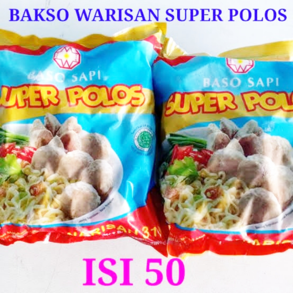 Jual Bakso Sapi Warisan Super Polos Isi 50 | Shopee Indonesia