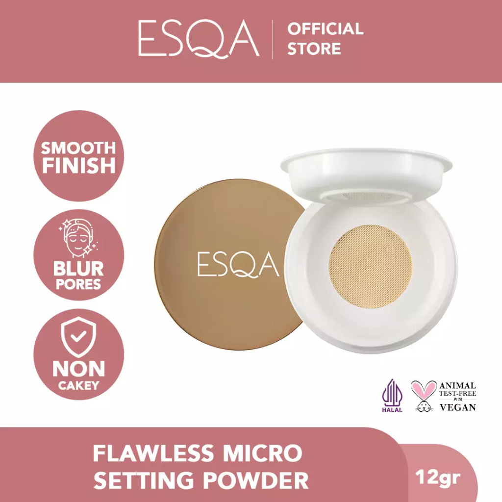 Jual ESQA Flawless Micro Setting Powder NEW | Shopee Indonesia
