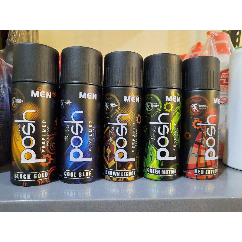 Jual Posh Men Body Spray Parfum Posh 150ml | Shopee Indonesia