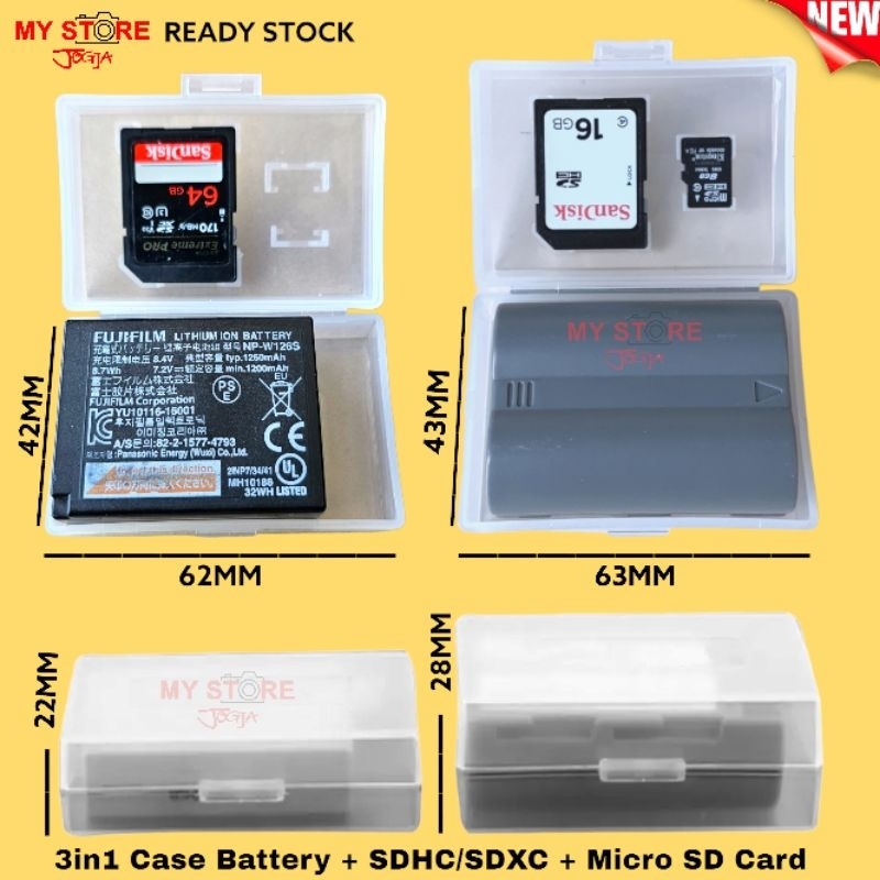 Jual Kotak case box penyimpan baterai kamera & memori SDXC SDHC & micro ...