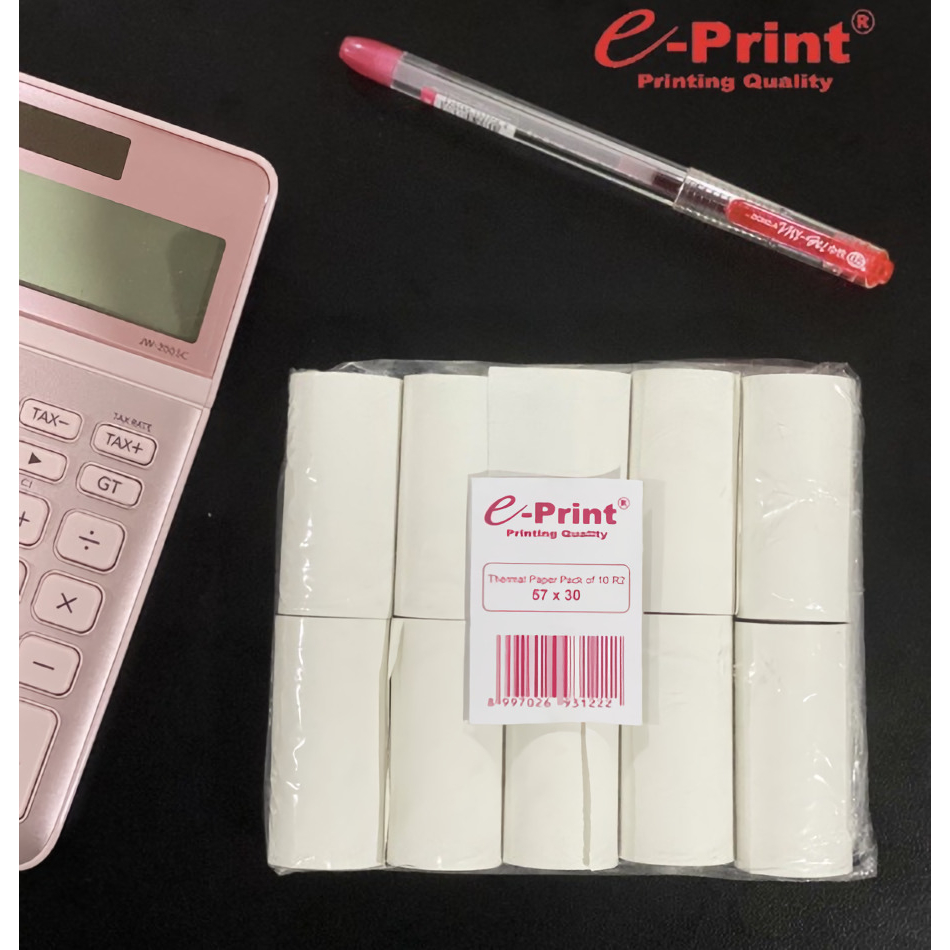Jual Kertas Termal / Isi Struk Paper E-print Ukuran 57x30 Isi 10 Roll ...