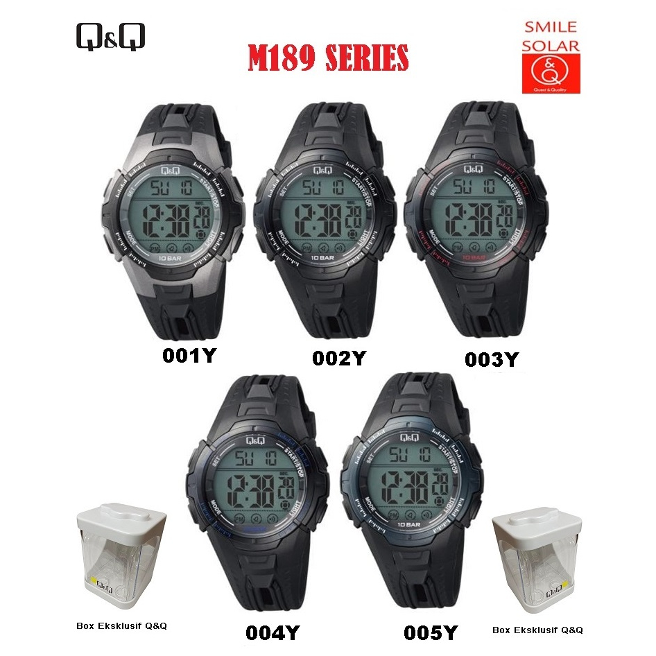 Jual Jam Tangan Pria Casual Sporty Rubber Digital Original Q&Q QnQ QQ ...