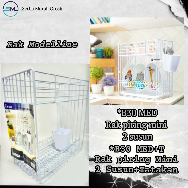 Jual Rak Piring Susn/Rak piring Mini 2 Susun/Rak Dapur/Rak Modelline ...
