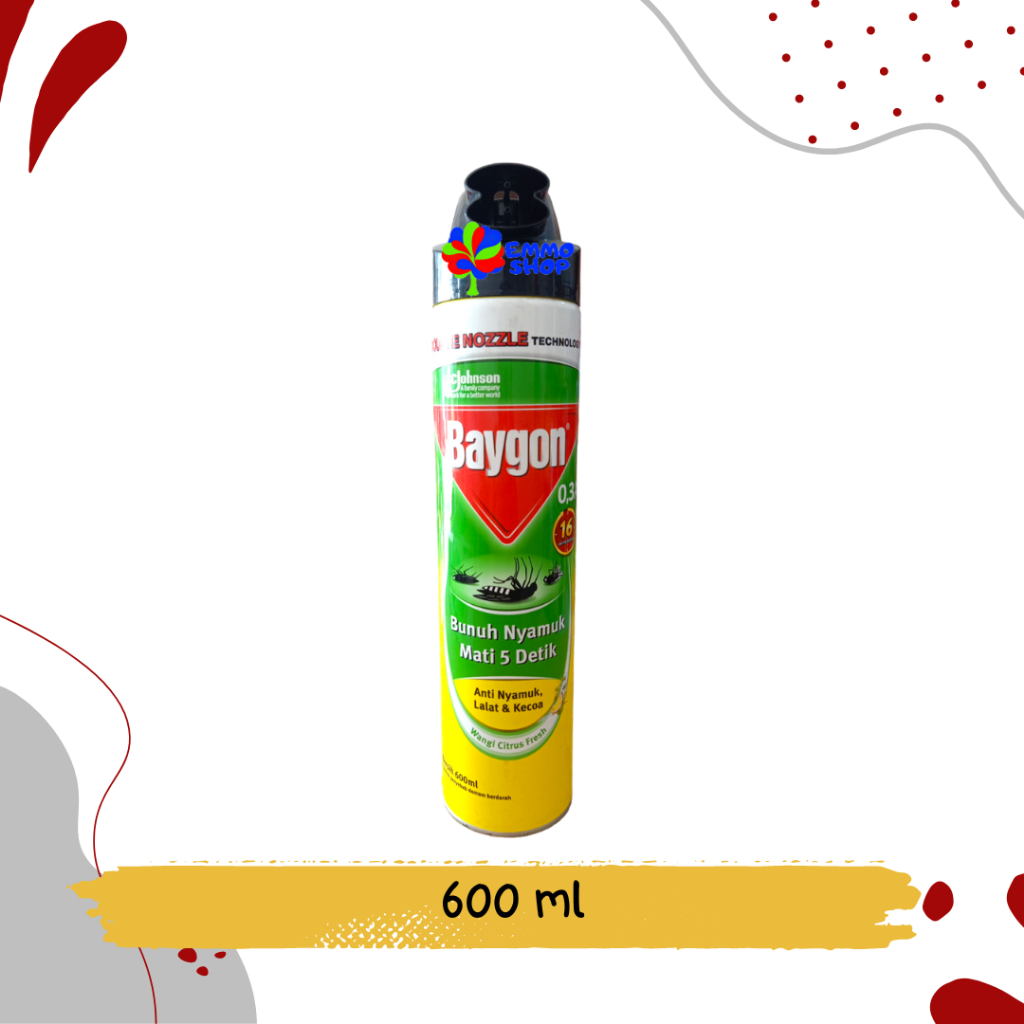 Jual Baygon Aerosol Citrus Fresh 600 ml | Shopee Indonesia