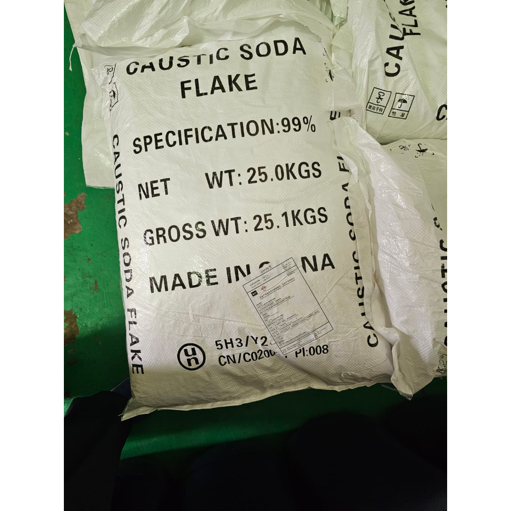 Jual Caustic soda flake/ Soda Api / NaOH ex china kemasan 25kg | Shopee Indonesia