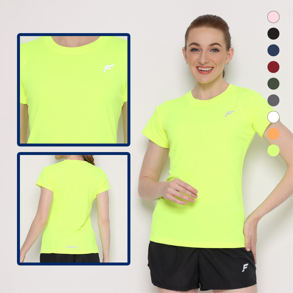 Jual [LIMITED] FELCO Basic Shirt NEON Woman | Kaos Baju Olahraga ...