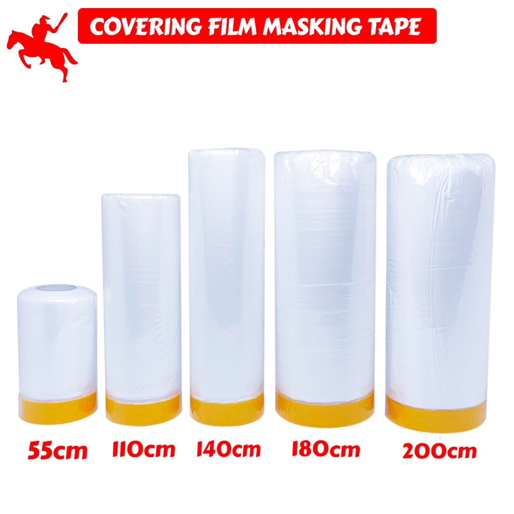 Jual Plastik Renovasi Covering Film Masking Tape | Cover Plastic Film ...