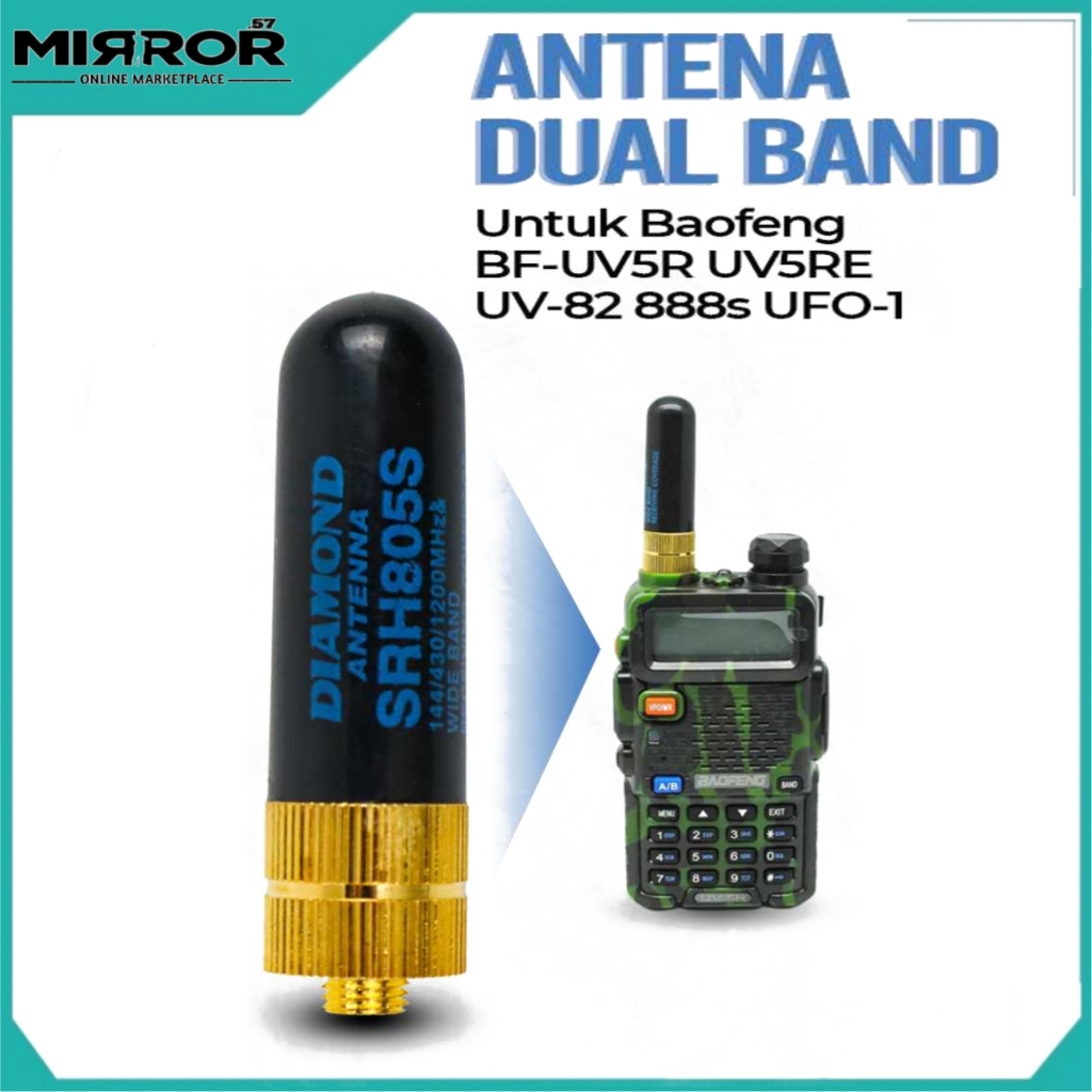 Jual Antena Penguat Sinyal HT Walkie Talkie Dual Band Baofeng BF-UV5R BF-UV5RE UV-82 BF-888s UFO ...