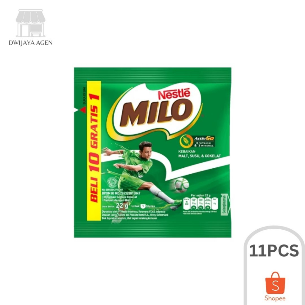 Jual Milo Sachet 22gr x 11 Sachet | Shopee Indonesia